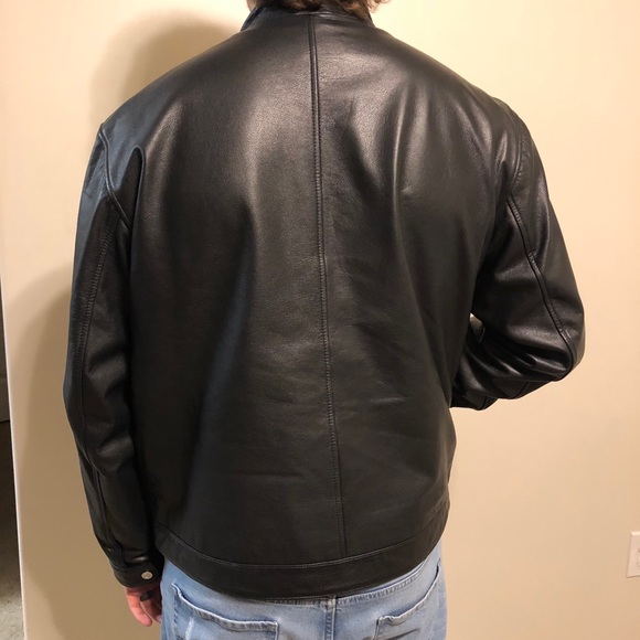 Tag Heuer | Jackets & Coats | Rare Tag Heuer Grand Prix Leather Jacket ...